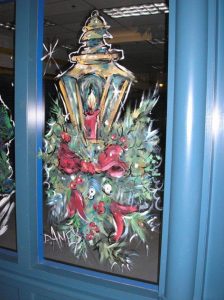 Seasonal Window Art | drawing attention