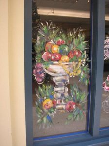 Seasonal Window Art | drawing attention