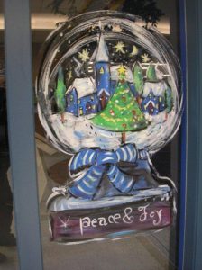 Seasonal Window Art | drawing attention