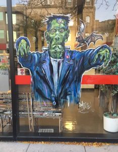 Seasonal Window Art | drawing attention