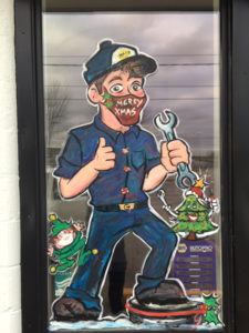 Seasonal Window Art | drawing attention