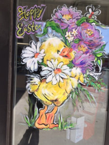 Seasonal Window Art | drawing attention