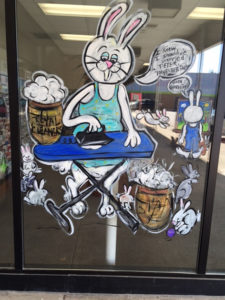 Seasonal Window Art | drawing attention