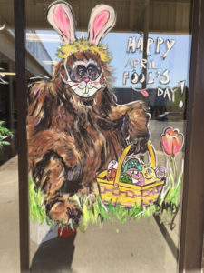 Seasonal Window Art | drawing attention