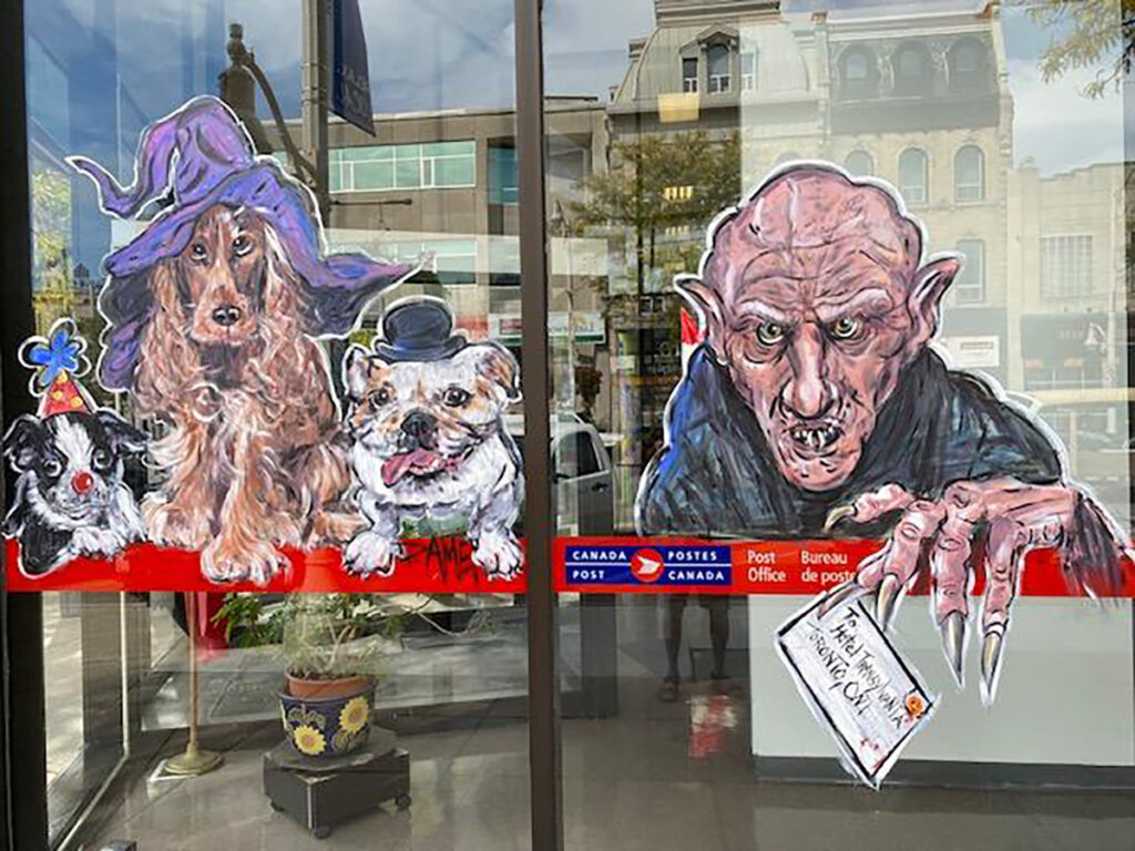 Seasonal Window Art | drawing attention