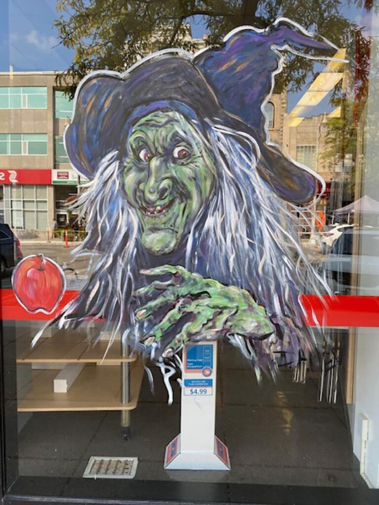 Seasonal Window Art | drawing attention