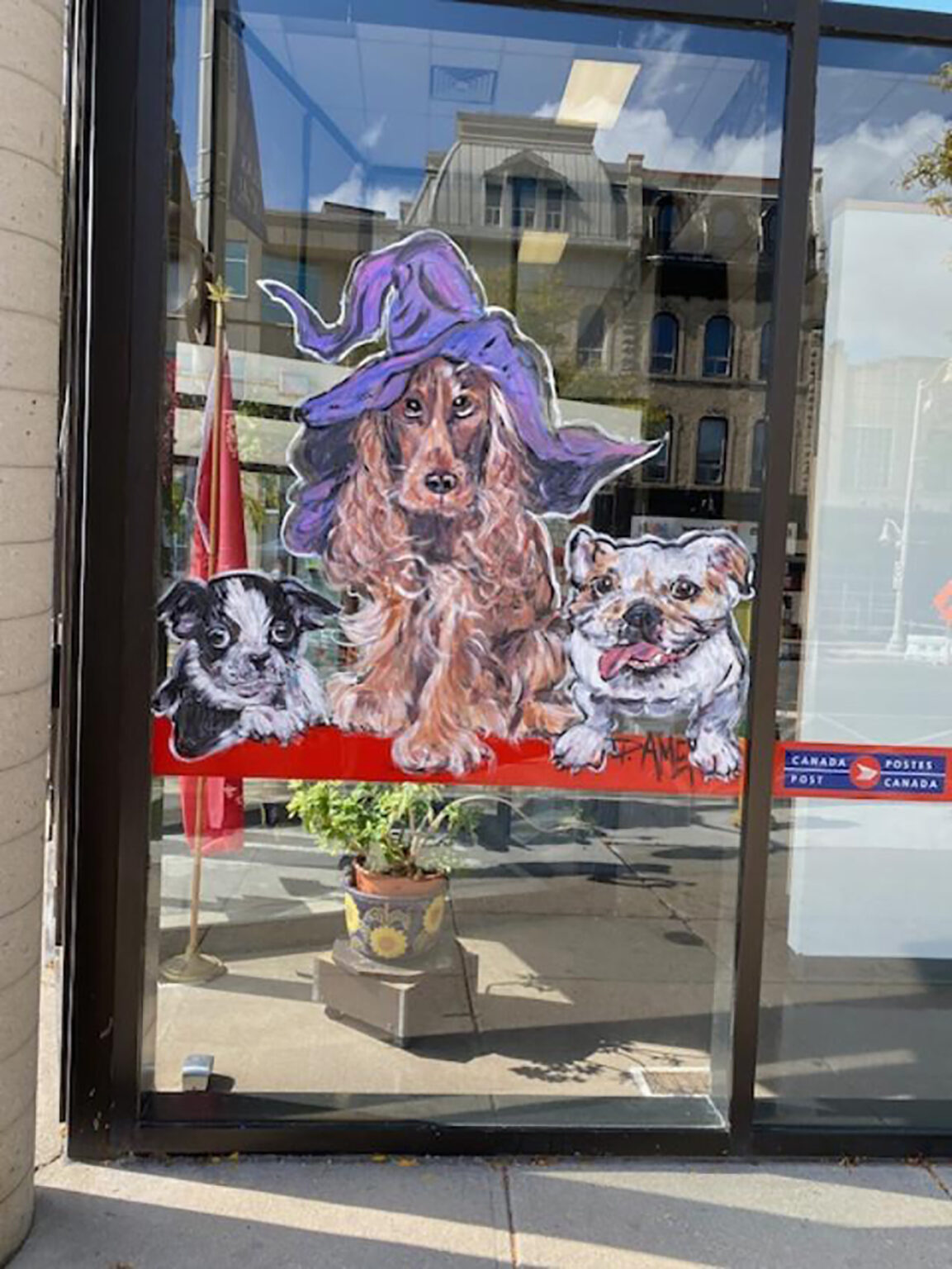 Seasonal Window Art | drawing attention